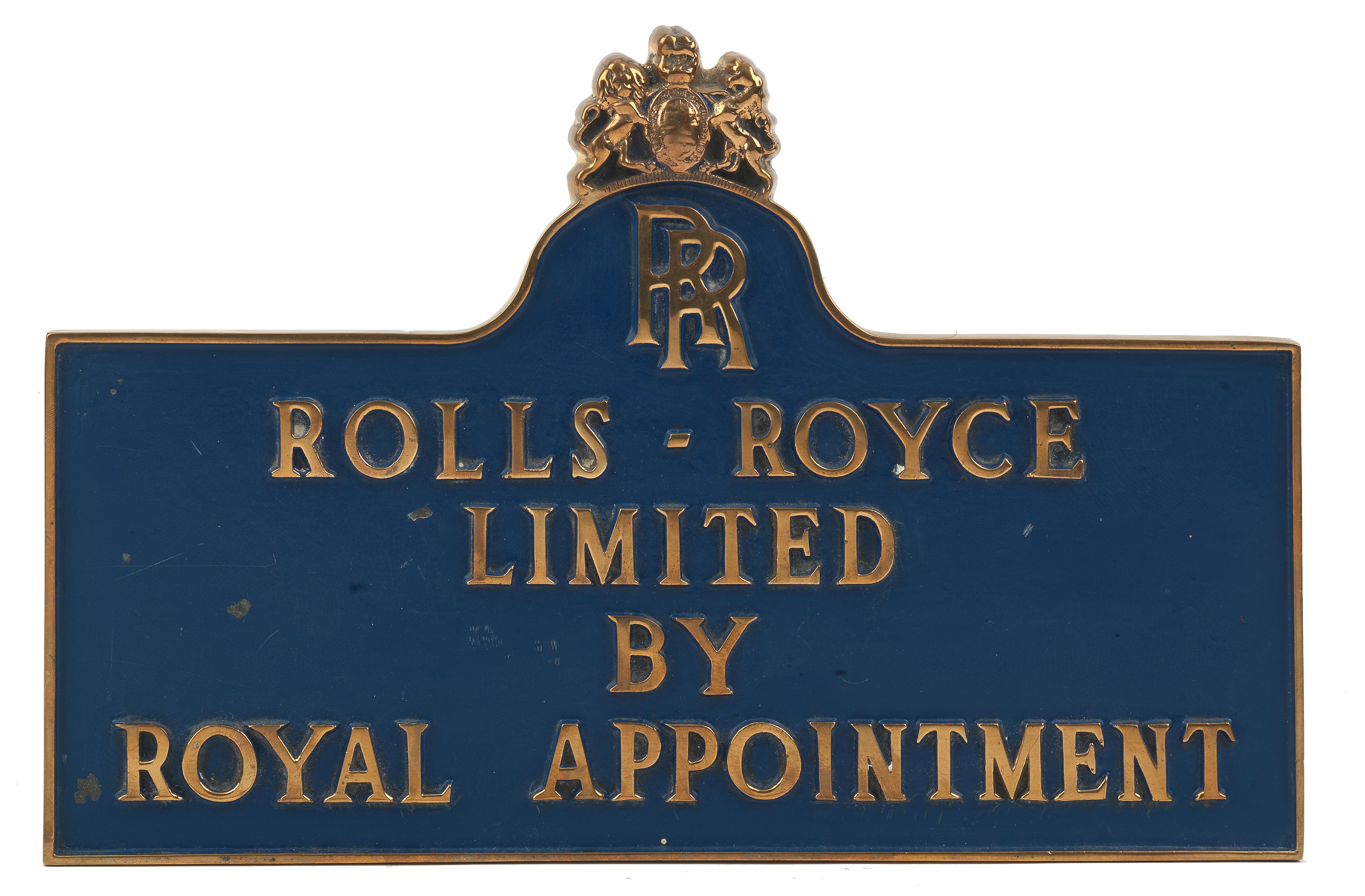 Bonhams Cars : A 'Rolls-Royce Limited by Royal Appointment' cast bronze ...