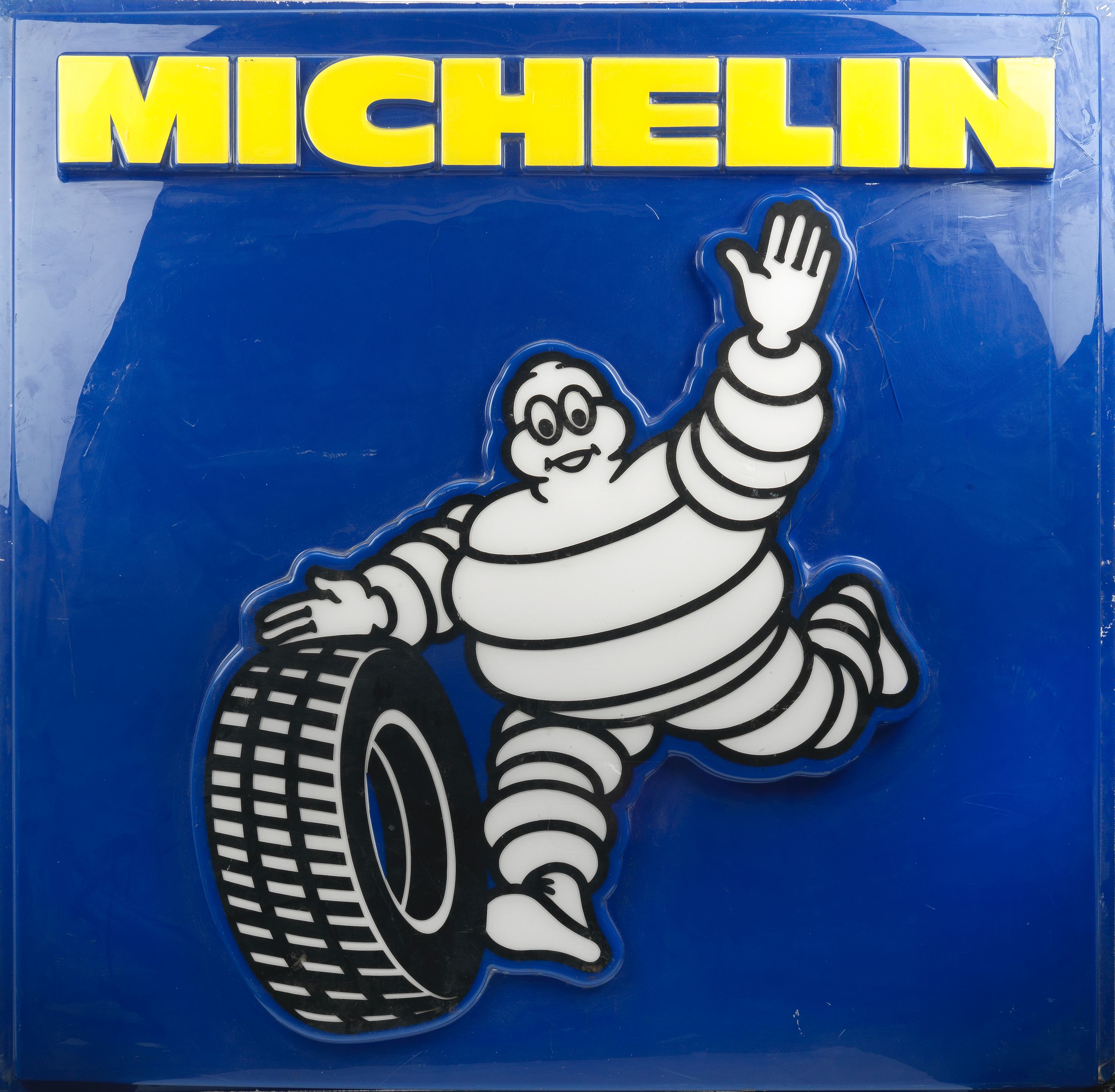 Bonhams Cars : A large moulded plastic Michelin advertising panel, modern,