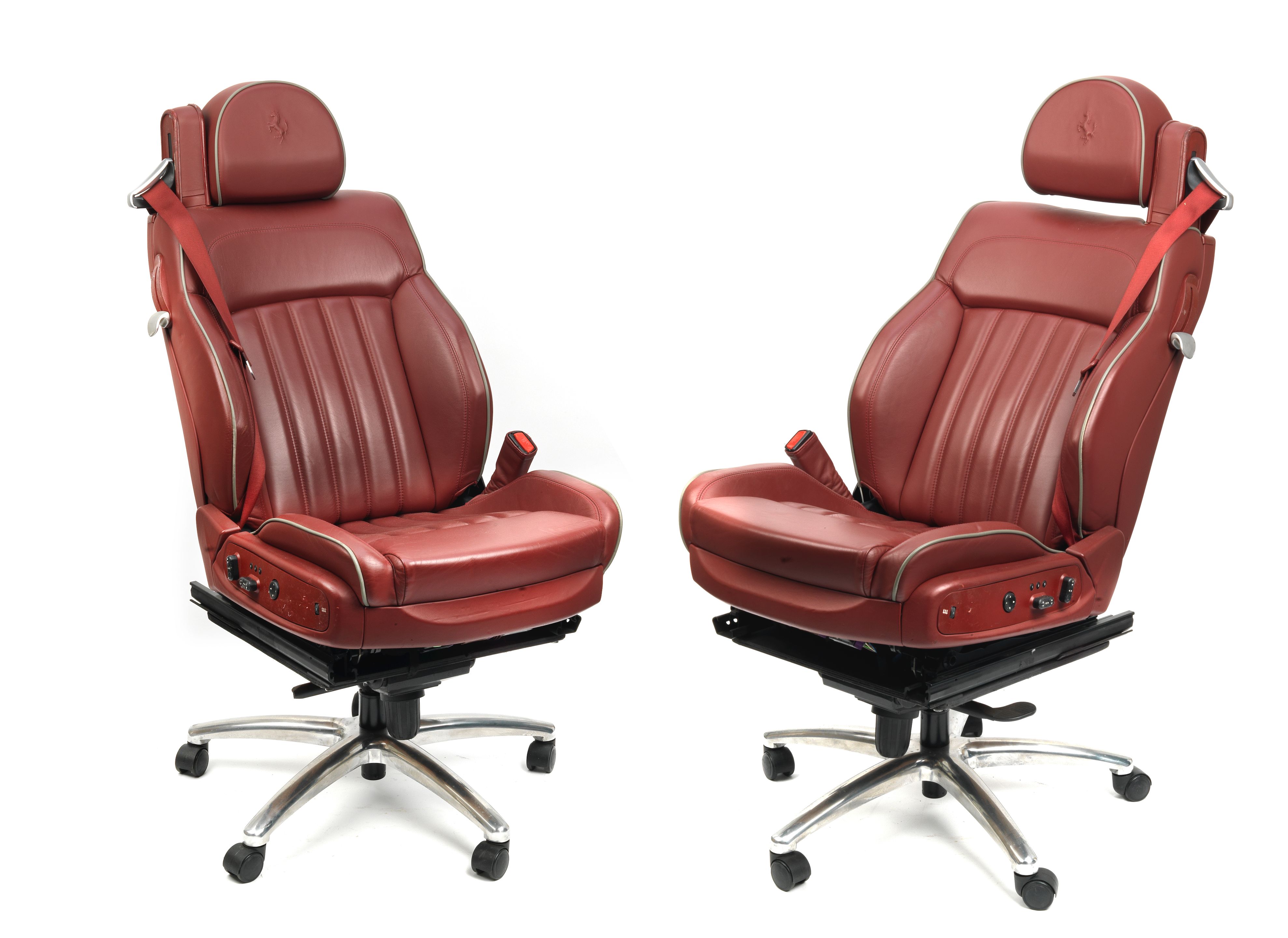 Bonhams Cars : A pair of Ferrari 612 leather front seats, mounted as ...