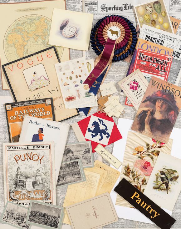 Bonhams : A very large selection of miscellaneous set dressing, printed graphics and ephemera ...