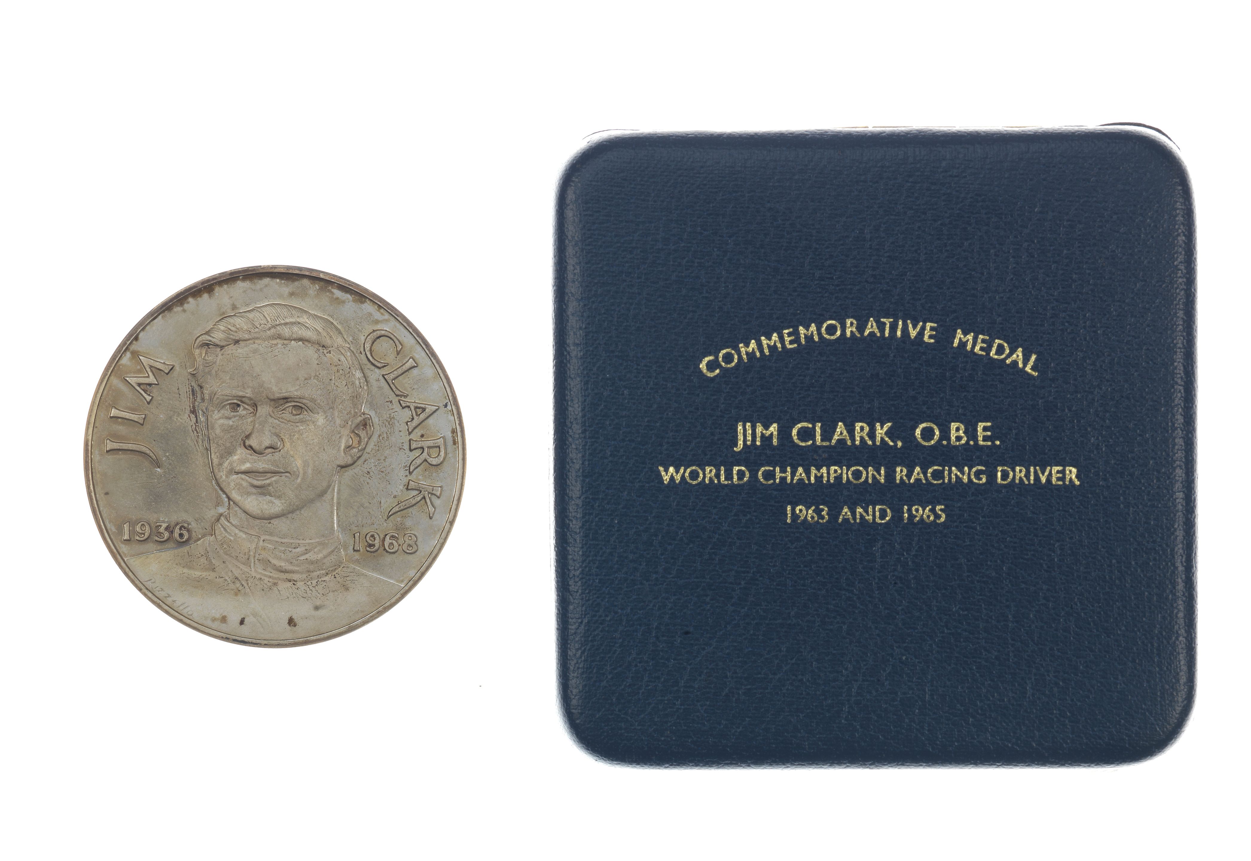 Bonhams Cars : A Jim Clark commemorative silver medal, by Alec Brook ...