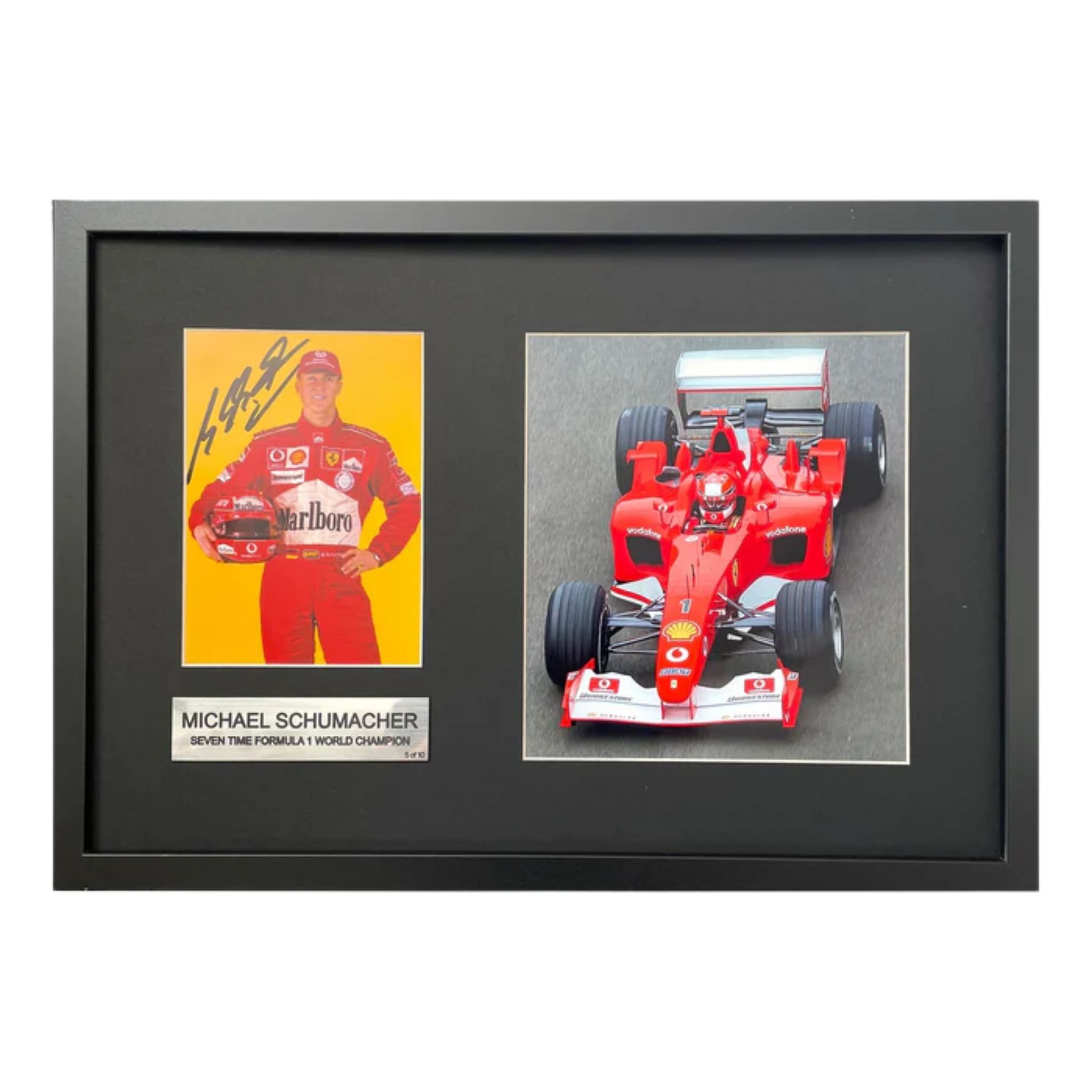 Bonhams Cars : A signed Michael Schumacher driver profile card, Carte ...
