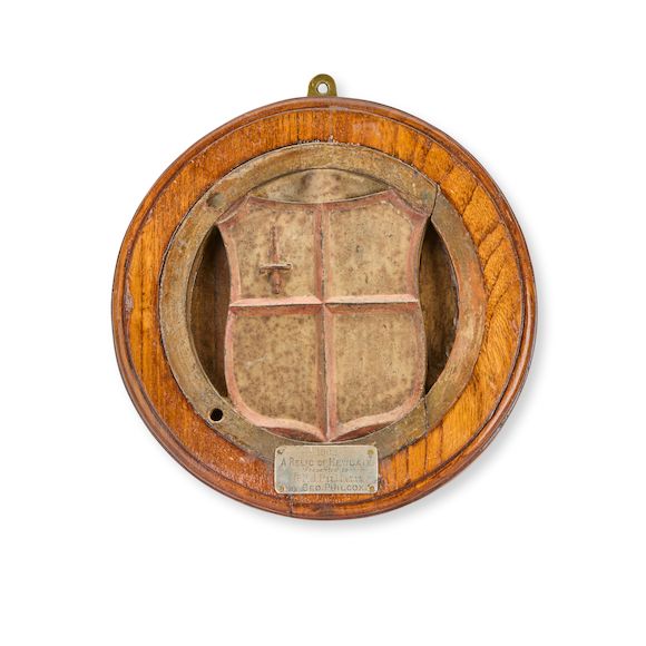 Bonhams : A cast iron armorial shield with provenance to old Newgate ...