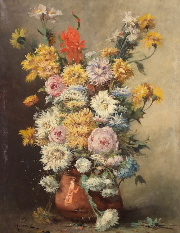 Bonhams : Louis Morin (French, 1855-1938) Still life of flowers