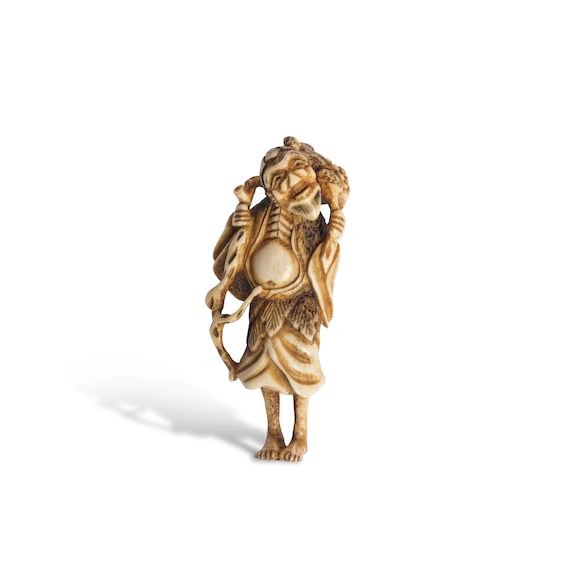 Bonhams Cornette de Saint Cyr : NETSUKE DE GAMA SENNIN Période Edo ...