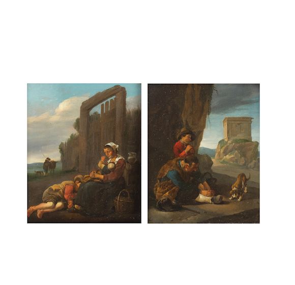 Bonhams : Johannes Lingelbach (Frankfurt 1622-1674 Amsterdam) Two ...