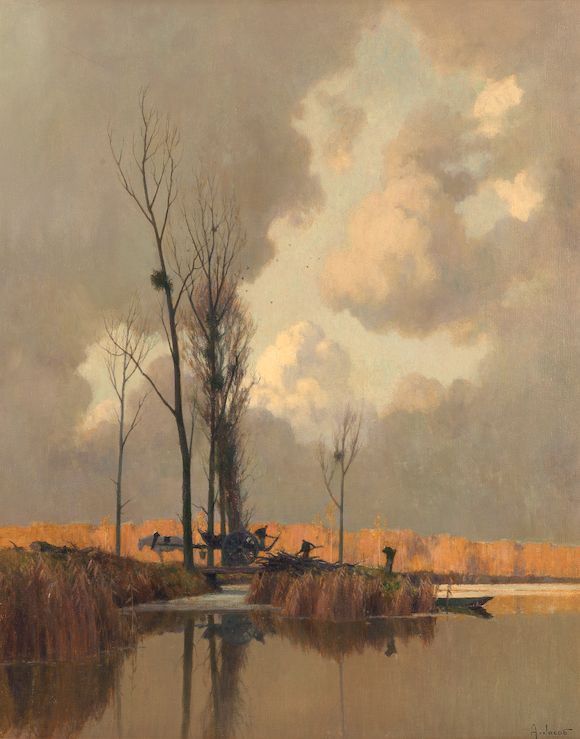 Bonhams : Alexandre Jacob (French, 1876-1972) The reed gatherers