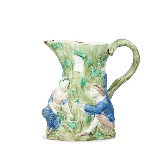 Bonhams : A Staffordshire pearlware 'Fair Hebe' jug, dated 1788