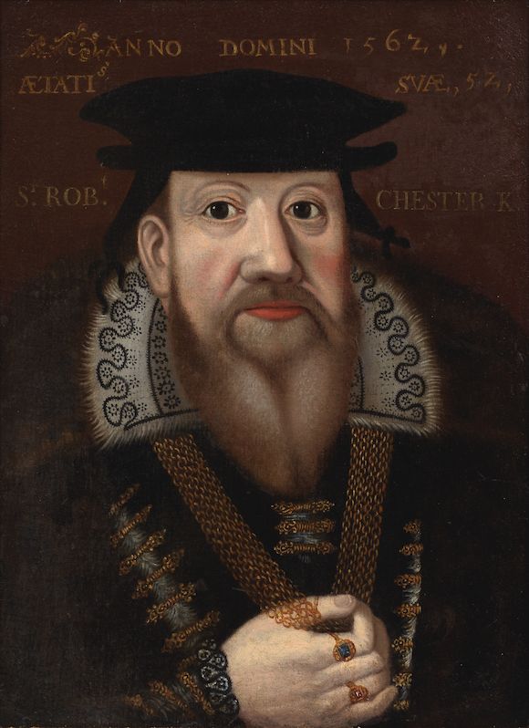 Bonhams : English School, 17th Century Portrait of Sir Robert Chester ...