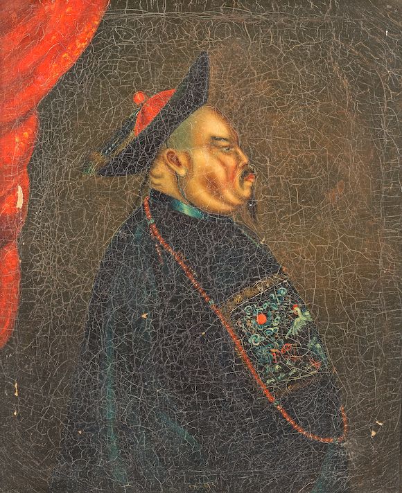 Bonhams : CHINESE ARTIST (CIRCA 1860) Portrait of Yeh Ming-Chen (1807 ...
