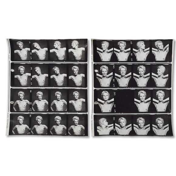 Bonhams : Brian Duffy (1933-2010): Six original contact sheets of Angie ...