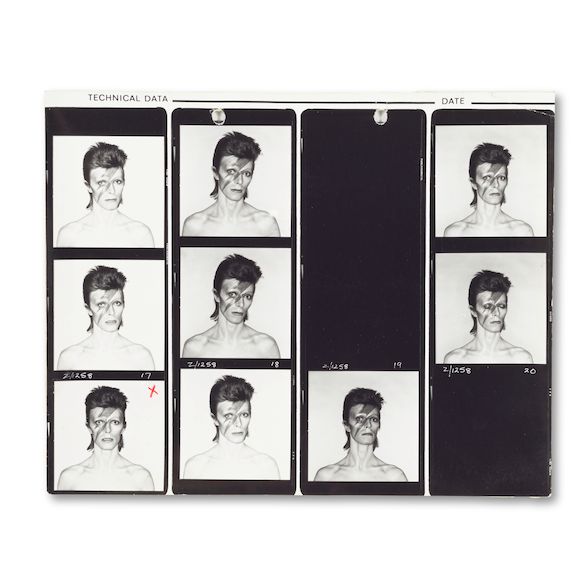 Bonhams : Brian Duffy (1933-2010): Two original contact sheets of David ...