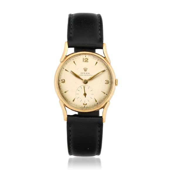 Bonhams : Rolex. A 9K gold manual wind wristwatch Ref: 12857 ...