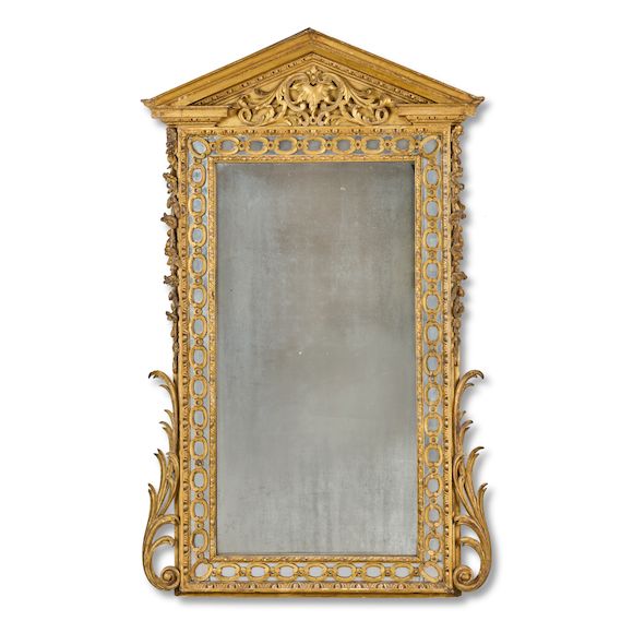 Bonhams : An Irish George III giltwood marginal pier mirror by Francis ...