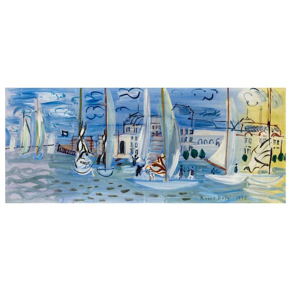 Bonhams : RAOUL DUFY (1877-1953) Régates à Deauville (Painted in 1935)