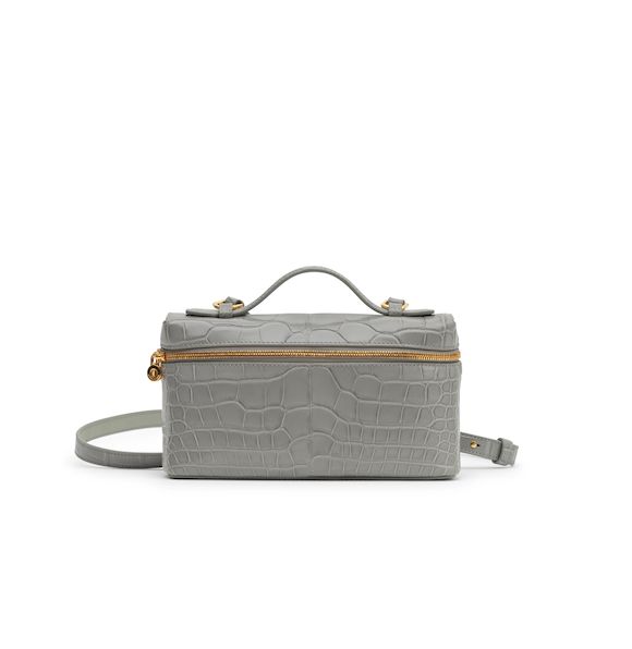 Bonhams : Loro Piana: a Shiny Grey Alligator Extra Pocket L19 Bag 2025 (includes dust bag and box)