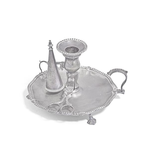 Bonhams : A George III silver chamberstick John Crouch I & Thomas ...