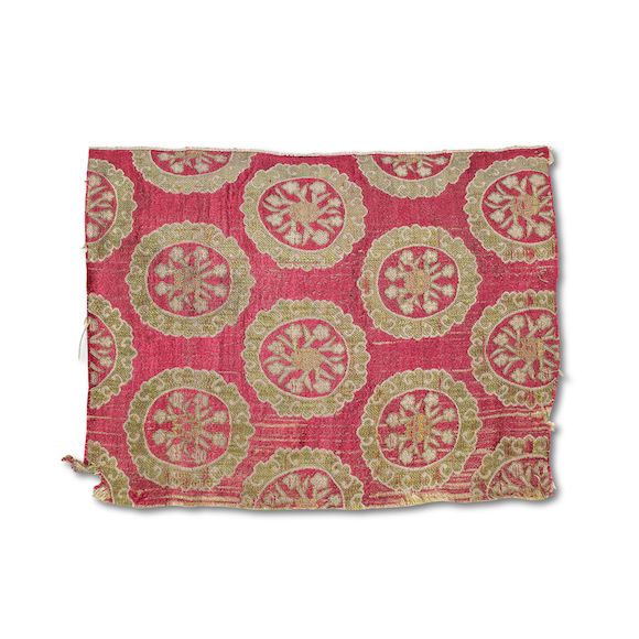 Bonhams : An Ottoman brocade silk fragment Turkey, 16th/ 17th Century
