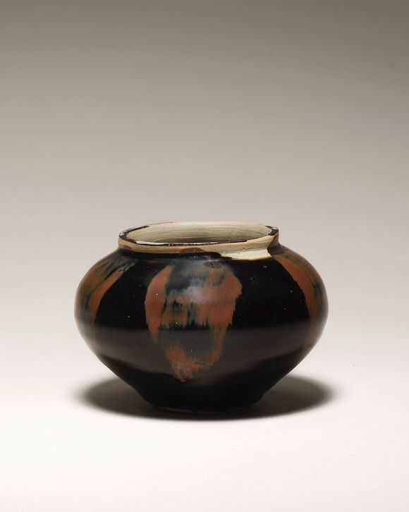Bonhams : A BLACK-GLAZED RUSSET-SPLASHED JAR Song Dynasty (2)