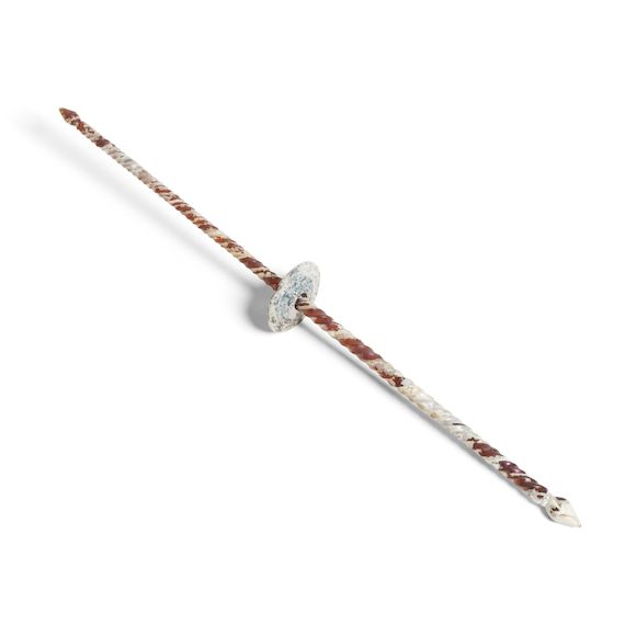 Bonhams : A Roman twisted glass stirring rod with bi-conical terminals ...