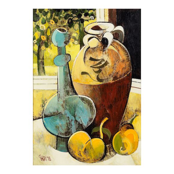 Bonhams : Geoffrey Key (British, born 1941) Chinese Vases II