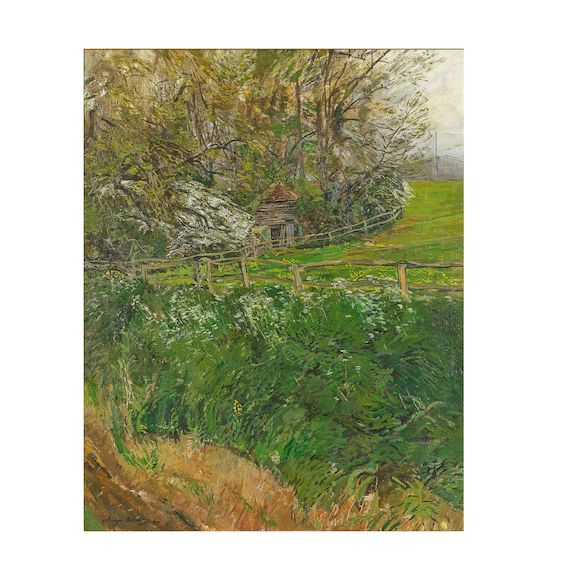 Bonhams : Olwyn Bowey R.A. (British, born 1936) The Old Barn