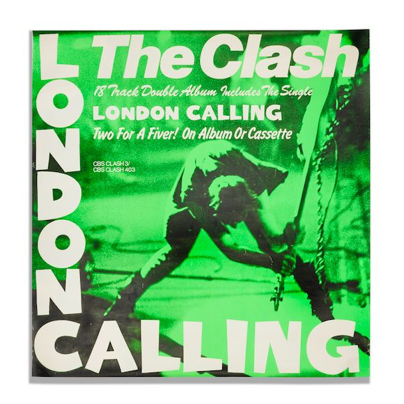 Bonhams : The Clash: A promotional poster for London Calling, CBS ...