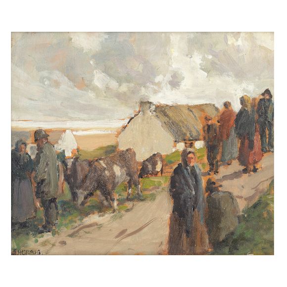 Bonhams : James Humbert Craig (Irish, 1878-1944) A Donegal Fair