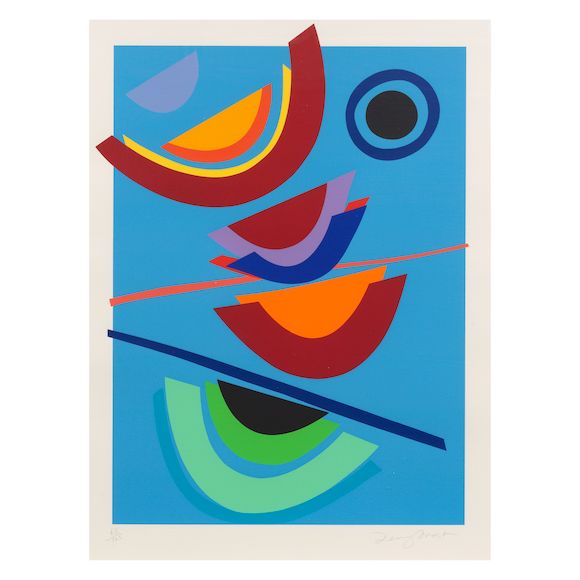 Bonhams : Sir Terry Frost R.A. (British, 1915-2003) Blue Circle ...