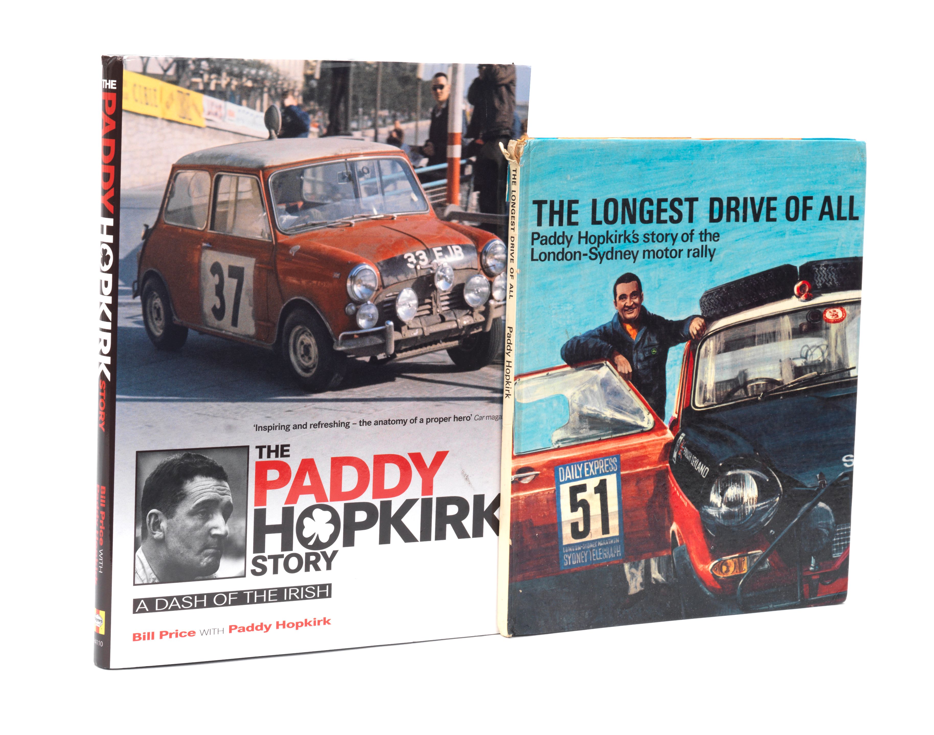 Bonhams Cars : Two signed Paddy Hopkirk books, (2)