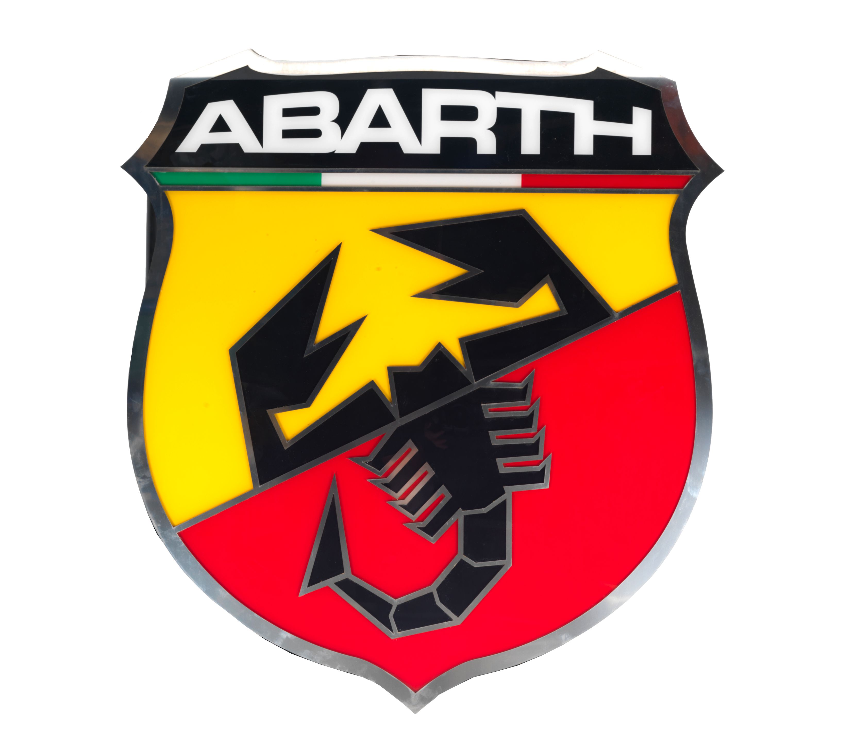 Bonhams Cars : An Abarth illuminating dealership sign,