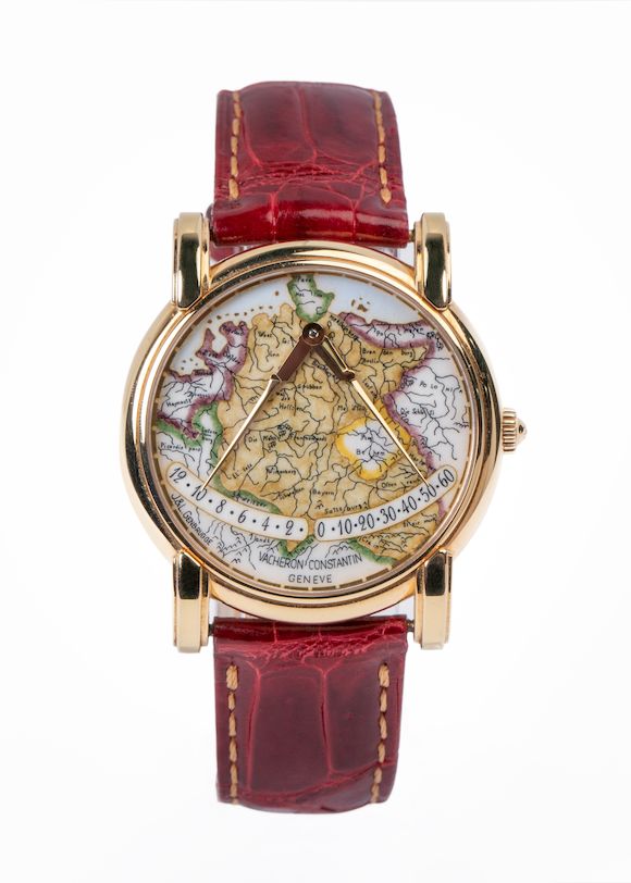 Bonhams : Vacheron Constantin. A fine and unusual 18K gold automatic ...