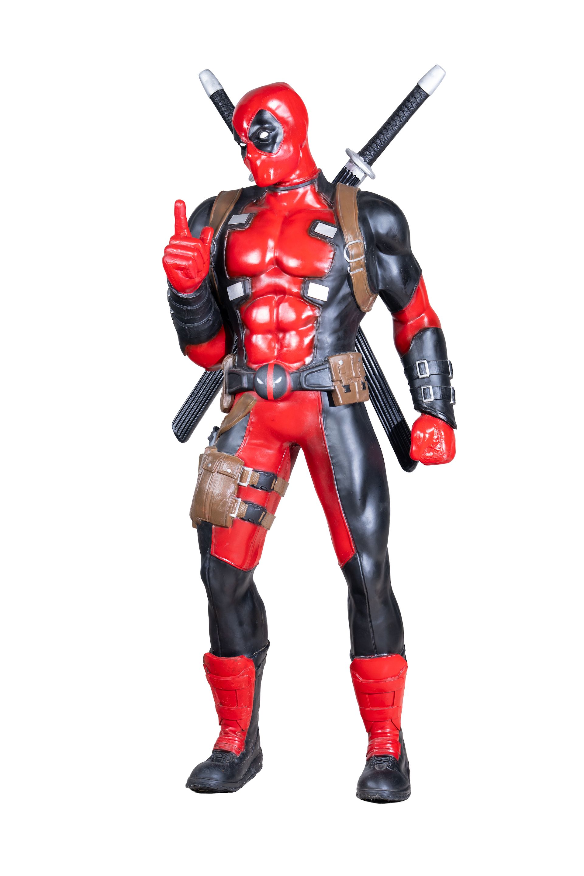 Bonhams Cars : A 1/1 scale Deadpool figurine by Neca
