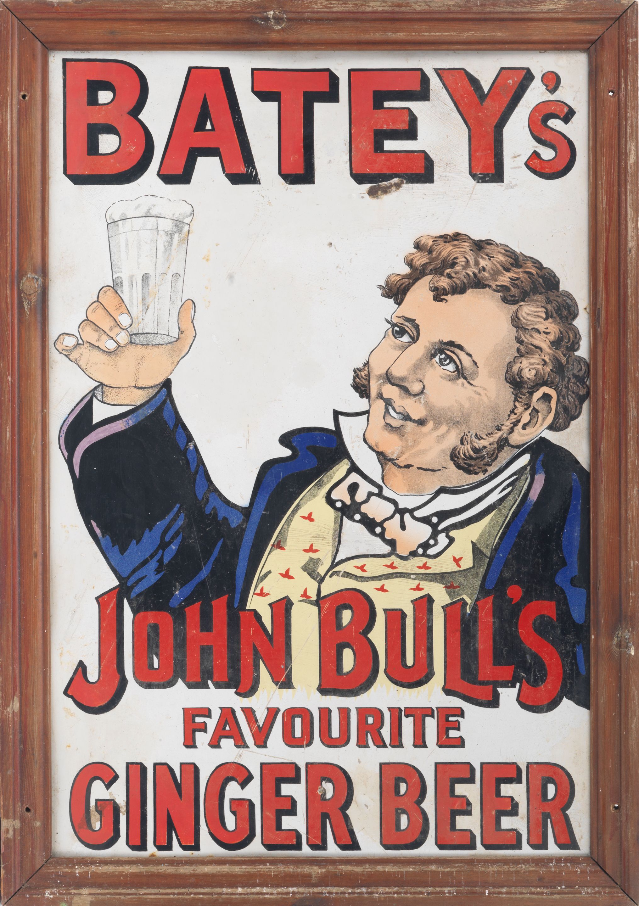 Bonhams Cars : A 'Batey's - John Bull's Favourite Ginger Beer' enamel ...