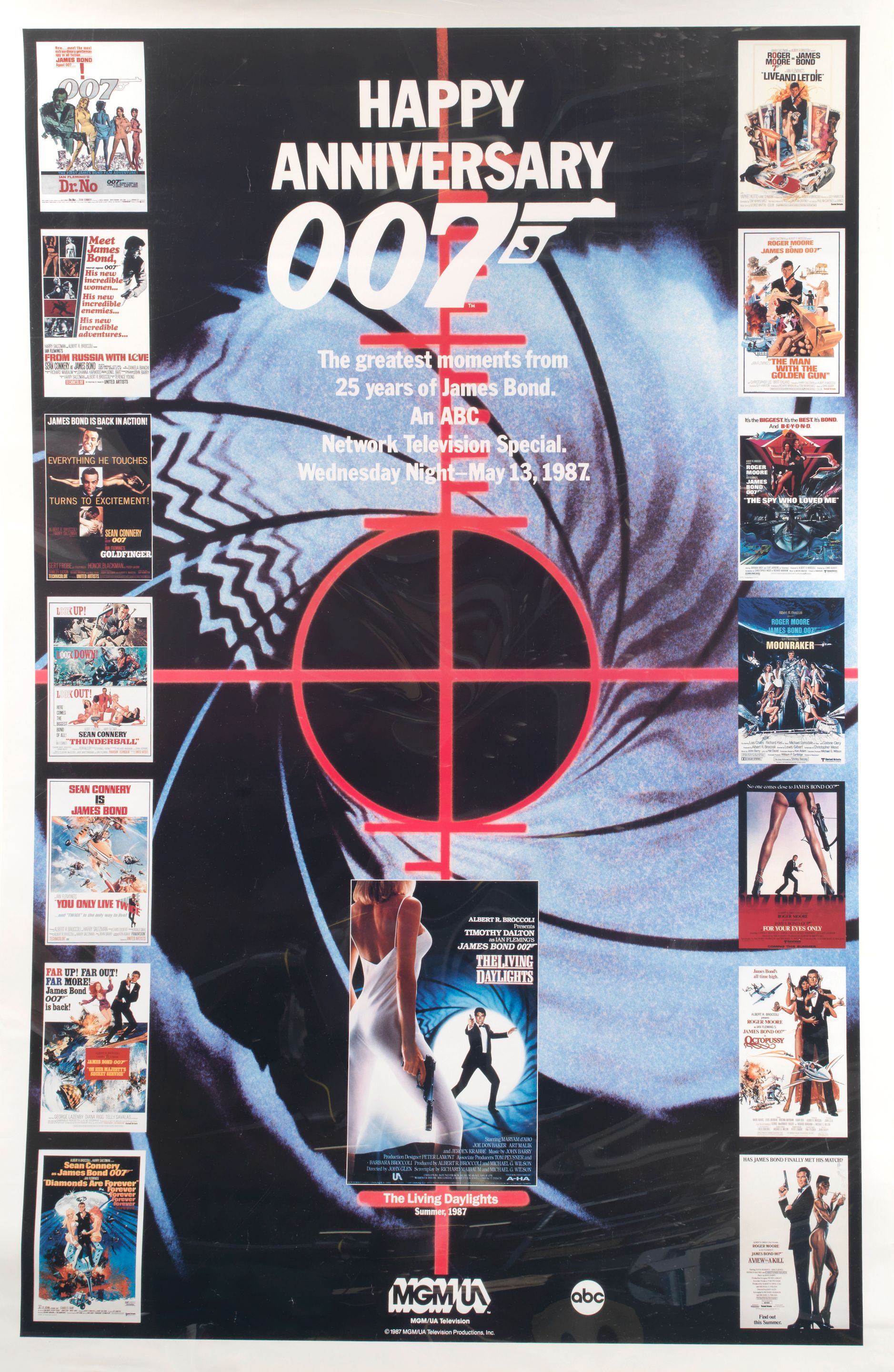 Bonhams Cars : A 'Happy Anniversary 007' poster celebrating 25 years of ...