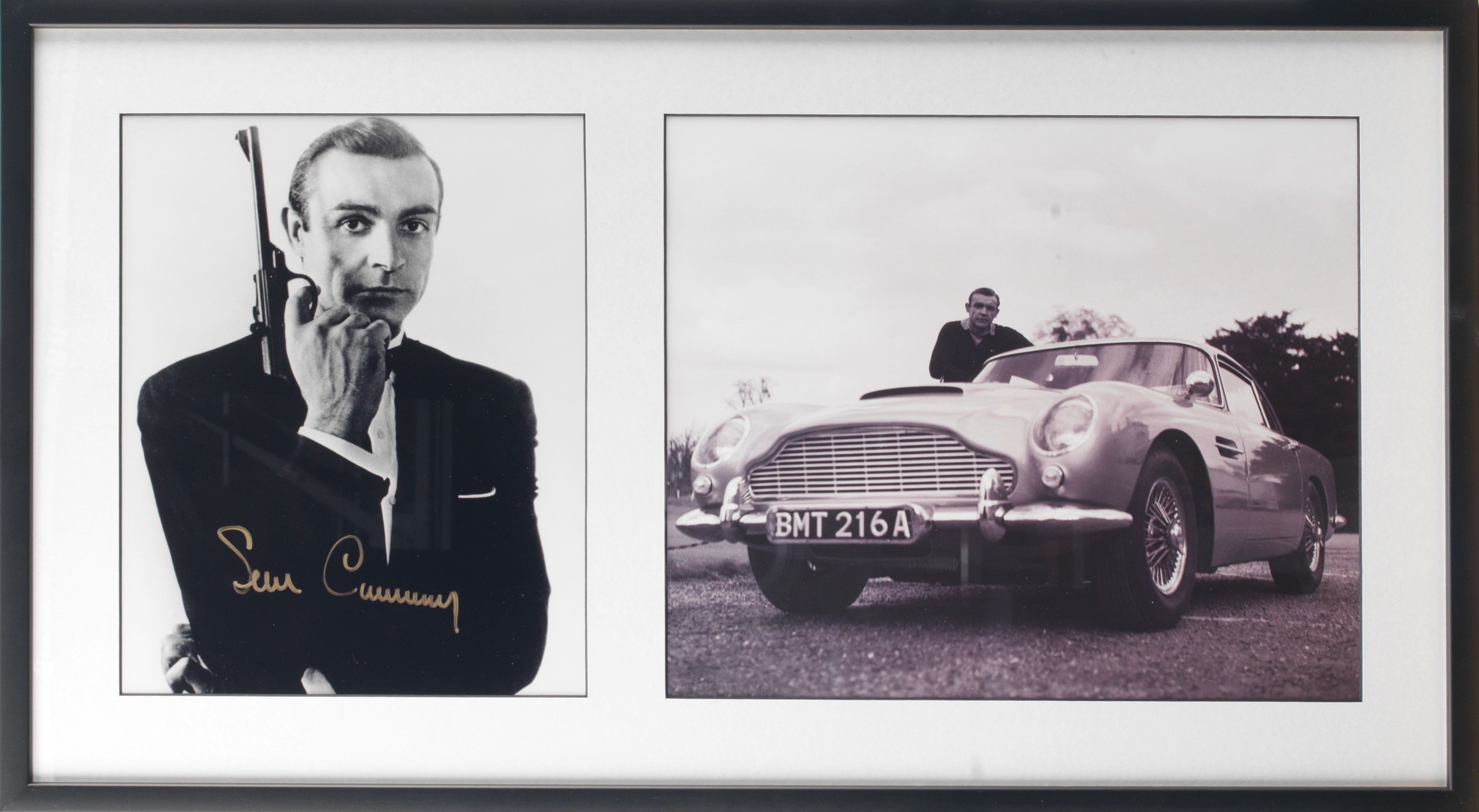 Bonhams Cars : A signed Sean Connery 'James Bond' portrait photograph ...