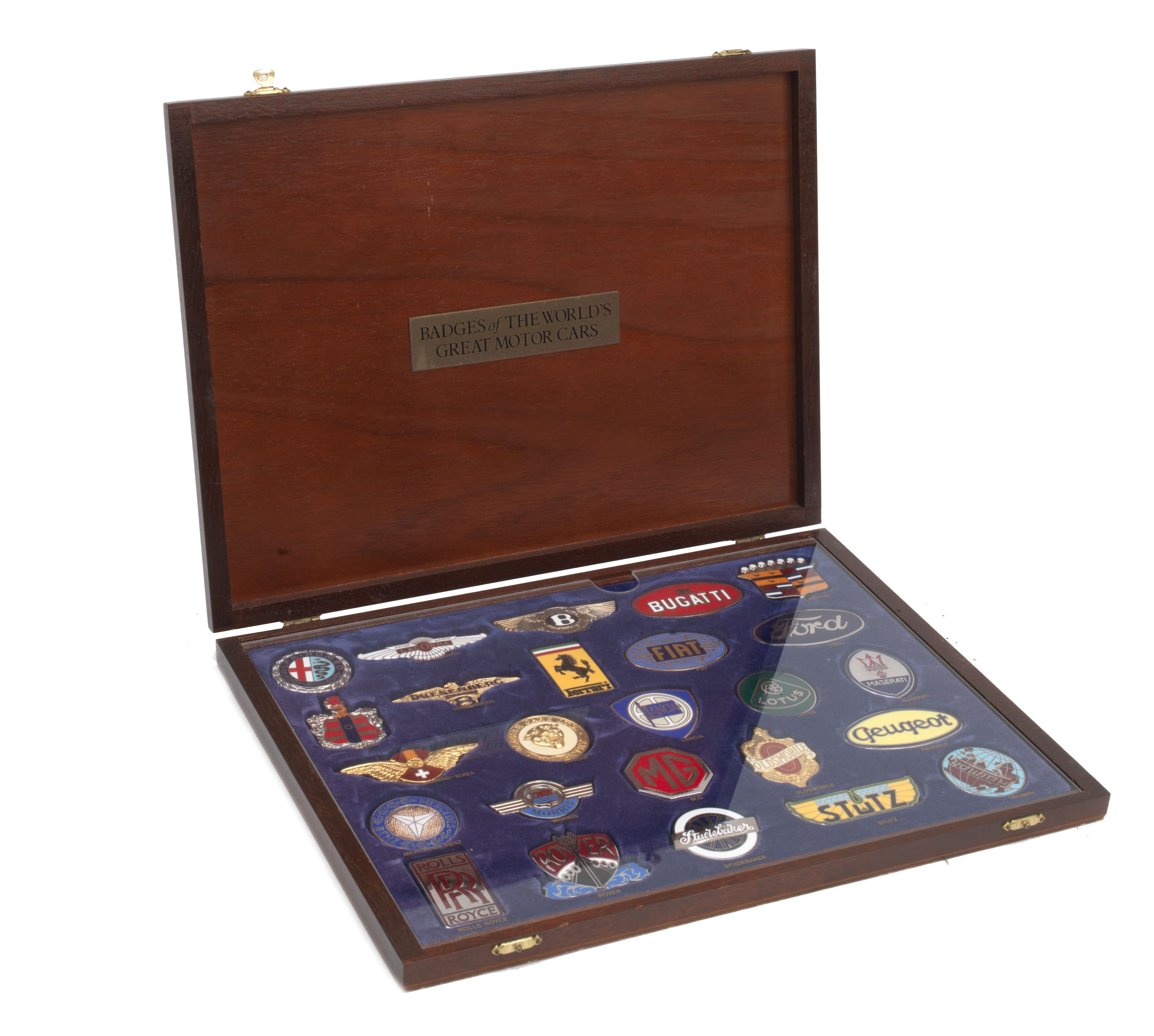 Bonhams Cars : A cased display set of 'Badges of the World's Great ...