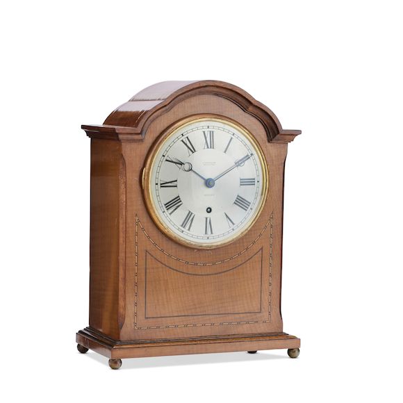 Bonhams : An early 20th century satinwood inlaid mantel clock By Zenith ...