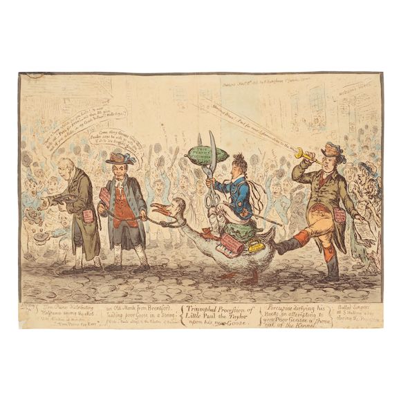 Bonhams : James Gillray (British, 1756-1815) Triumphal Procession of ...