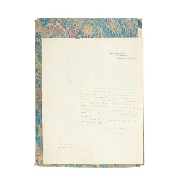 Bonhams : WILDE, RICKETTS AND PSYCHIC MESSAGES. Autograph letter signed ...