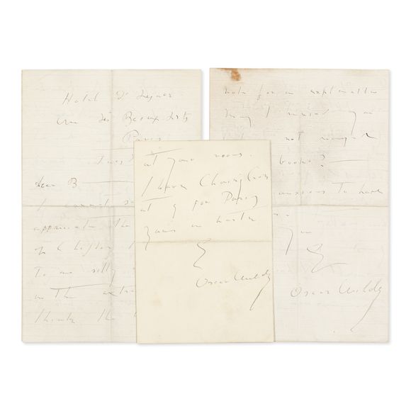 Bonhams : WILDE - FORGERIES [WILDE (OSCAR)] 'Autograph Manuscript. Rose ...