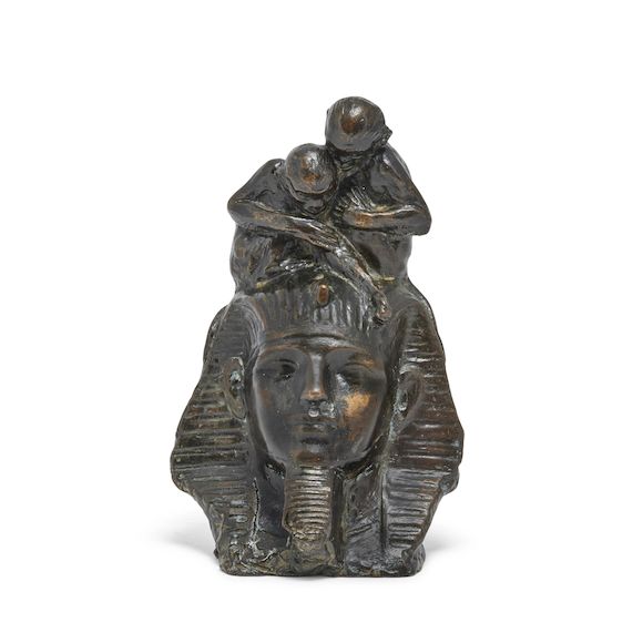 Bonhams : Richard Garbe (British, 1876-1957): A patinated bronze group ...