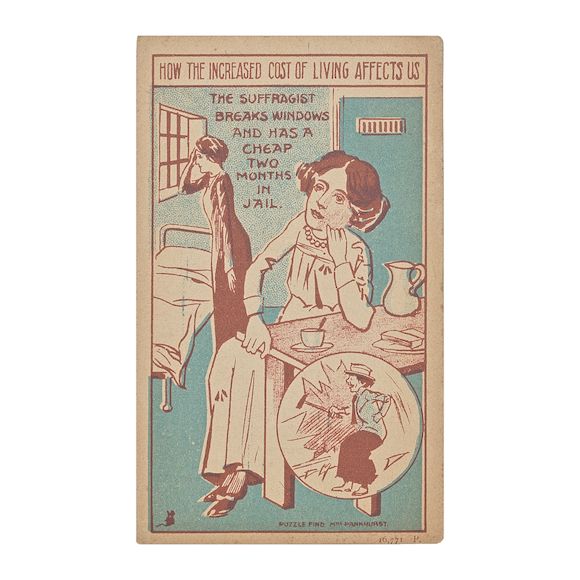 Bonhams : WINDOW SMASHING, SUFFRAGE & THE WSPU - GALLIMAUFRY Collection ...