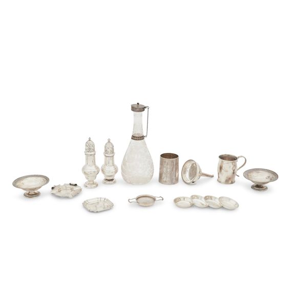 Bonhams : A collection of table silver various makers and dates (15)