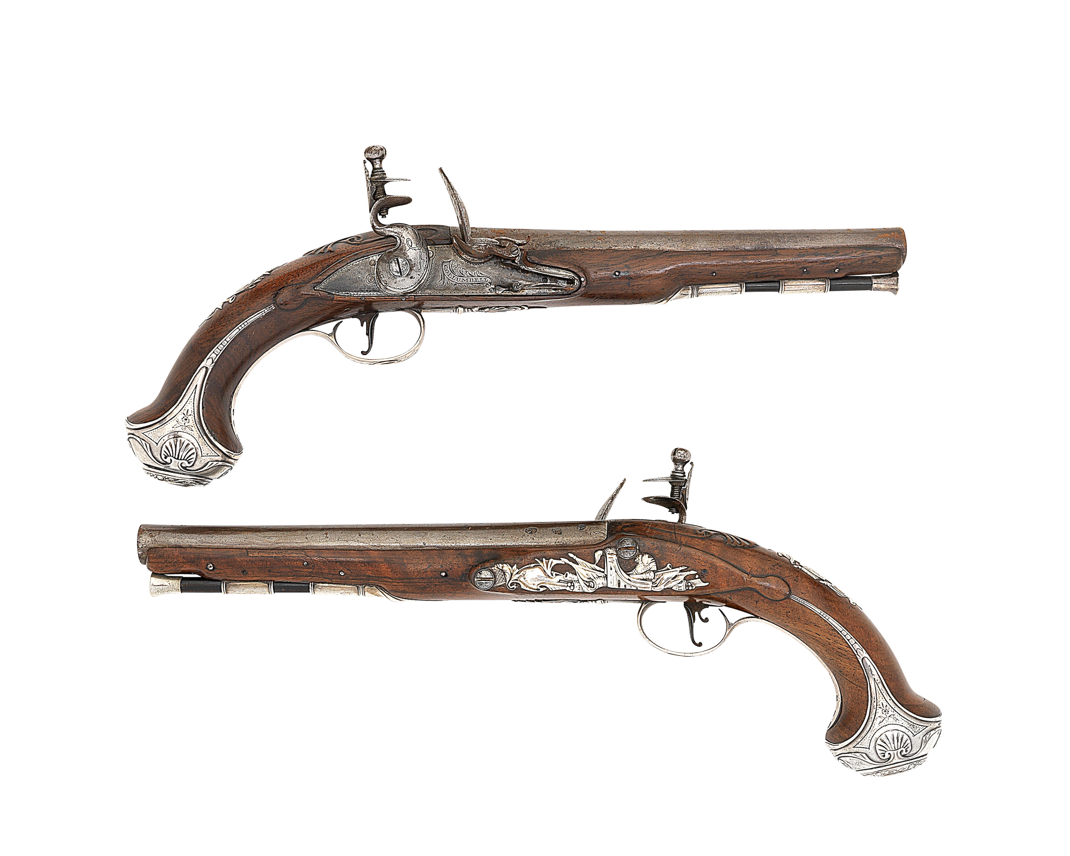 Bonhams A Pair Of 20 Bore Flintlock Silver Mounted Holster Pistols 2 bonhams-a-pair-of-20-bore-flintlock-silver-mounted-holster-pistols-2